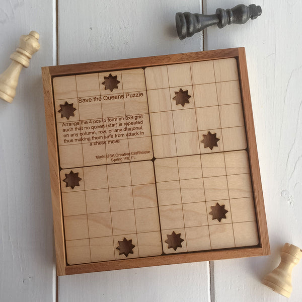 Save the Queens Puzzle - Ideal Puzzle for Chess Players – fablittlegiftshop